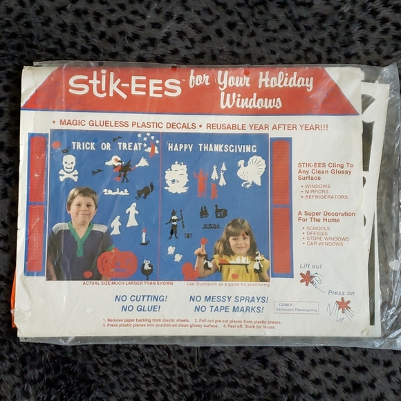 Holiday | Vintage Holiday Window Clings | Poshmark